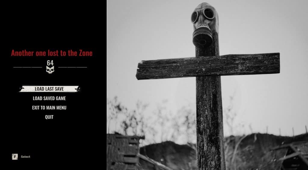 New Death Screen - Grave | Stalker 2 Mod