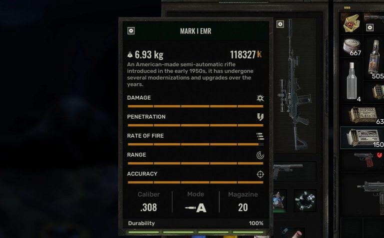 Increase damage for Mark I EMR | Stalker 2 Mod