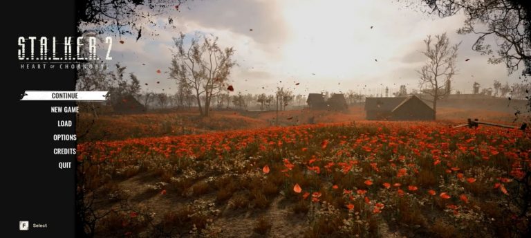 Poppy Field 4K MAIN MENU ANIMATED BACKGROUND | Stalker 2 Mod