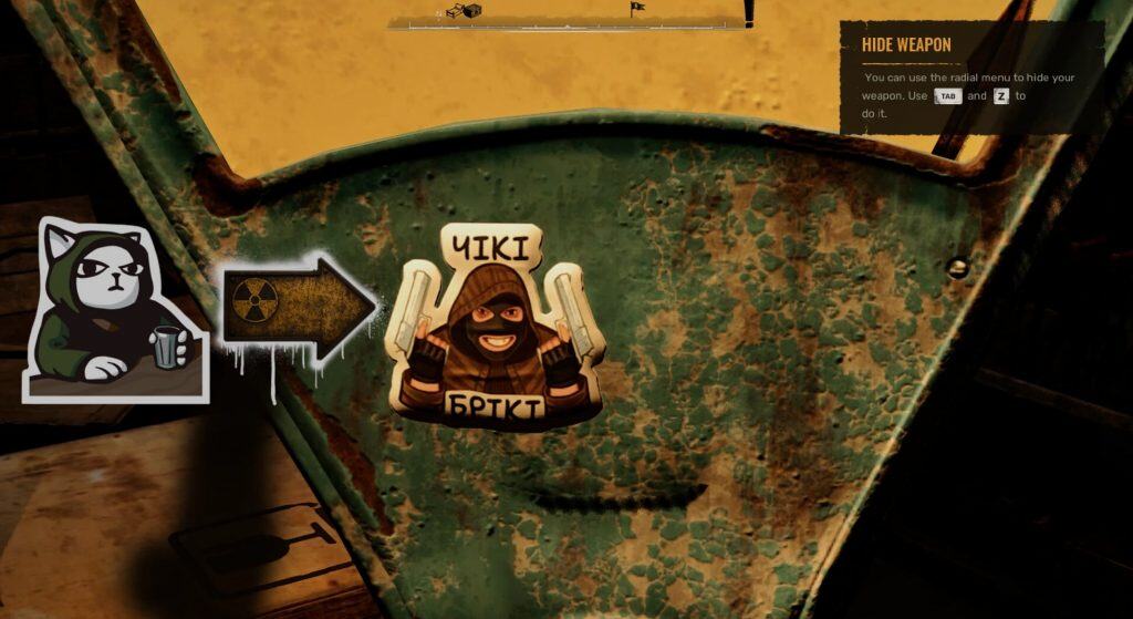 MonoCat sticker to Cheaky-Breaky sticker | Stalker 2 Mod