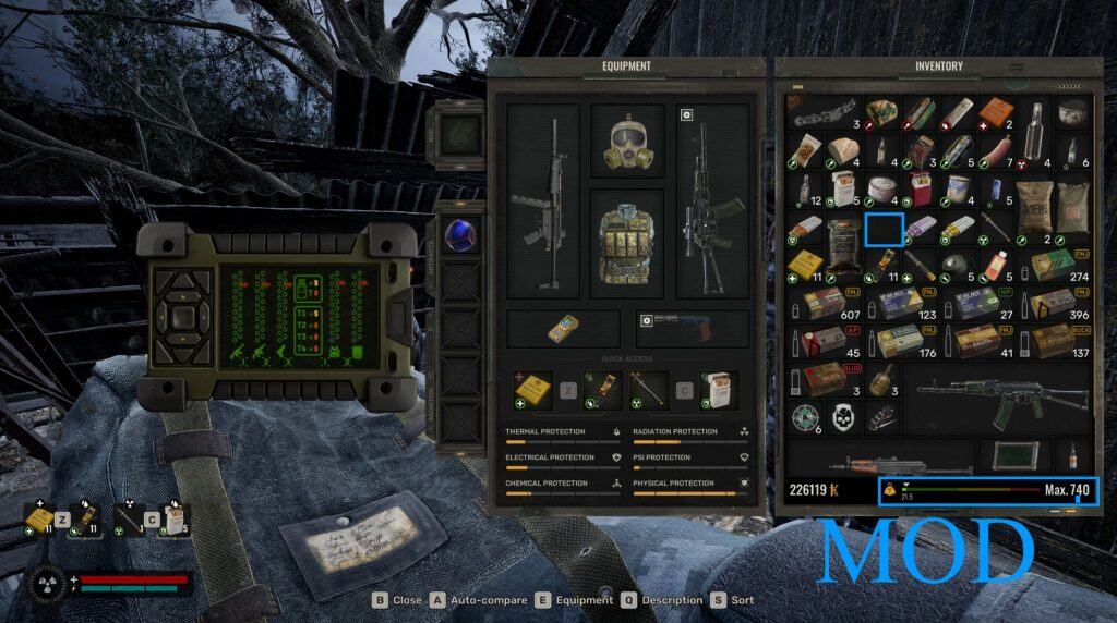Fixed weight 740Kg of Compatible OXA Mod v1.7.1 | Stalker 2 Mod