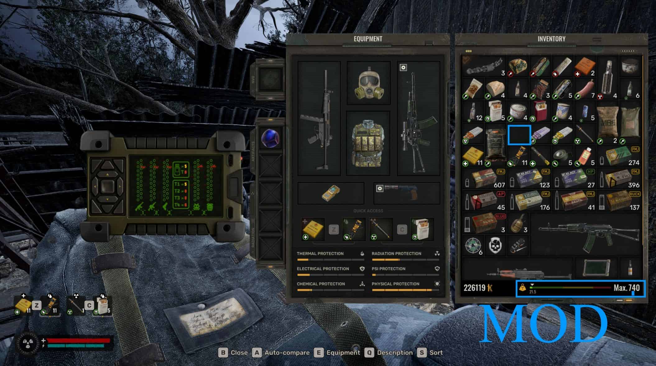 Fixed weight 740Kg of Compatible OXA Mod v1.7.1 | Stalker 2 Mod